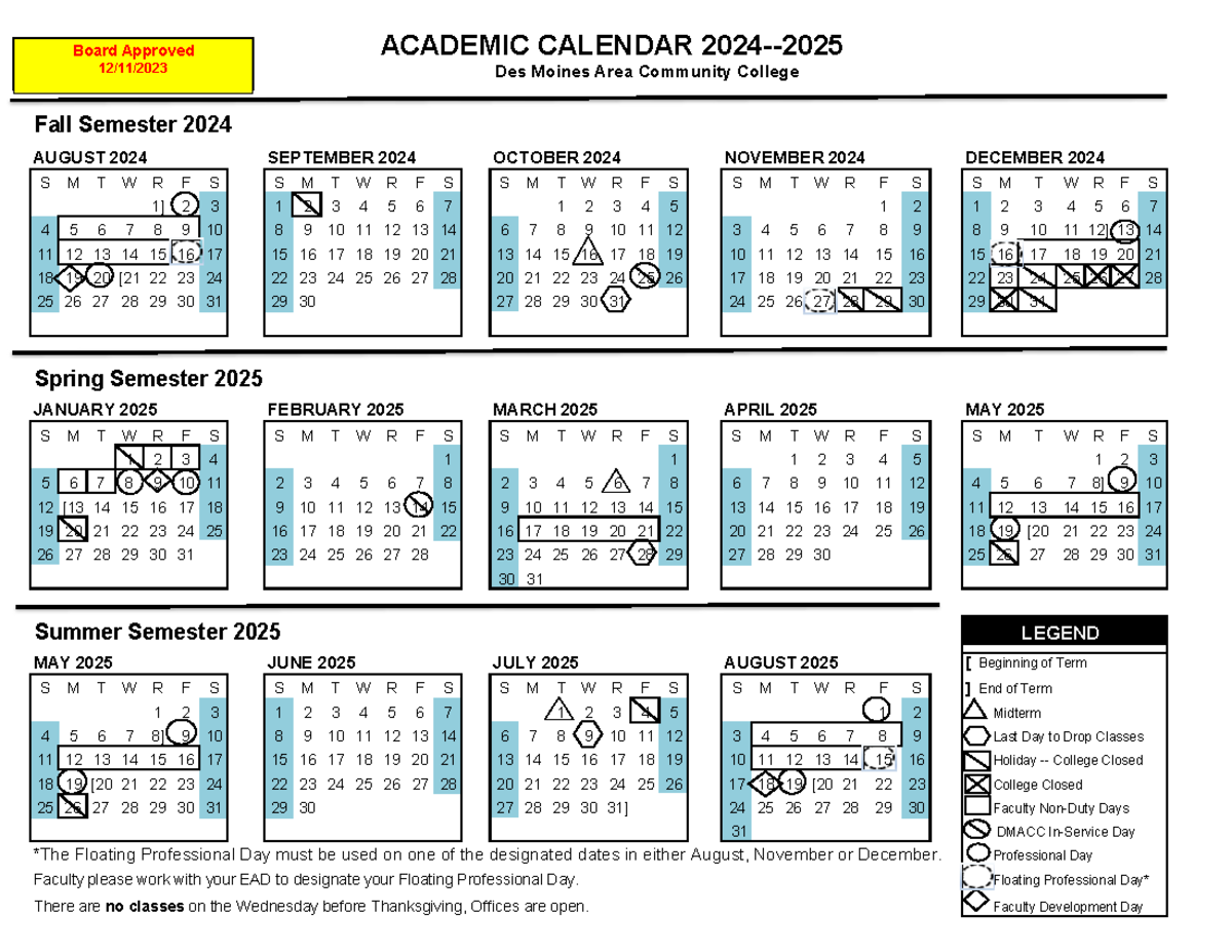 Academic Calendar 2024-2025 - Fall Semester 2024 SEPTEMBER 2024 OCTOBER ...