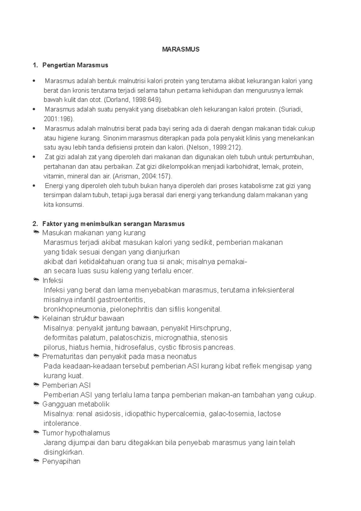 Pengertian Marasmus - MARASMUS Pengertian Marasmus Marasmus adalah ...