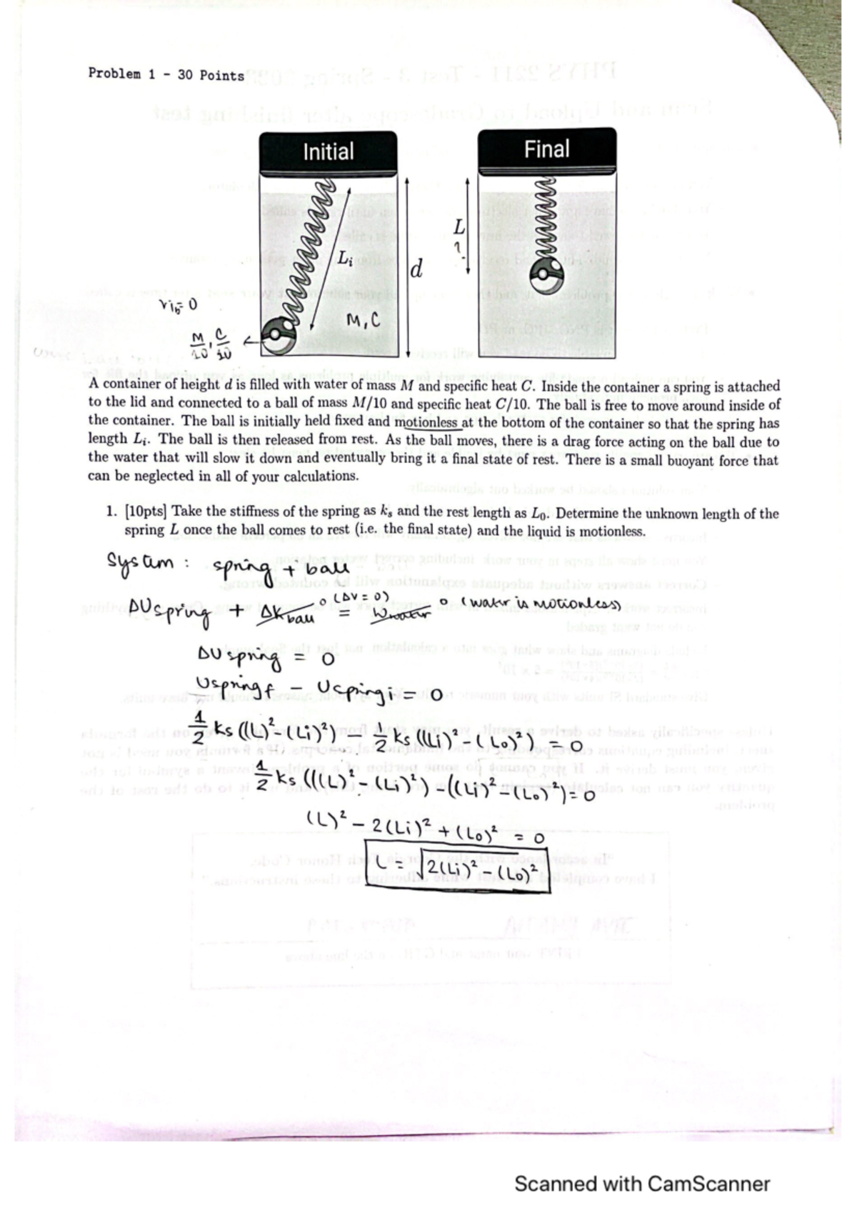 Physics exam 3 - spring 2023 exam 3 - PHYS 2211 - Studocu