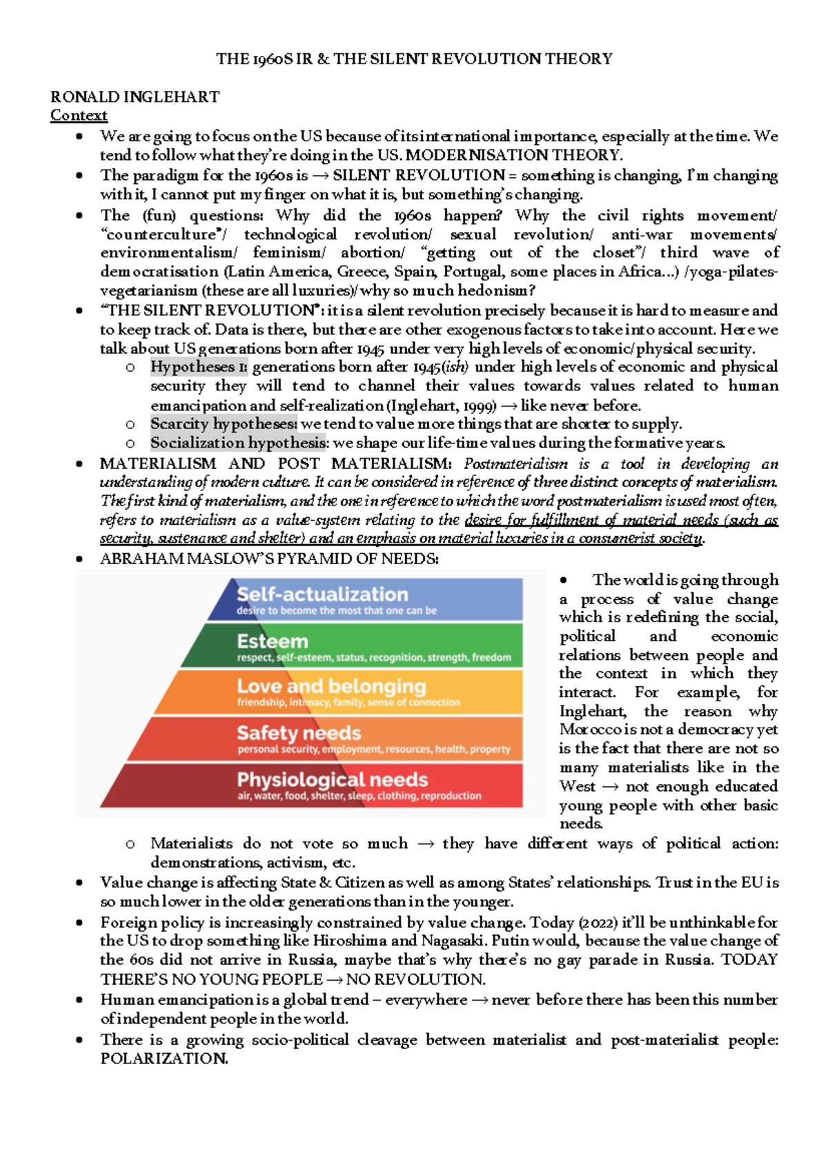 IV - THE Silent Revolution - THE 1960S IR & THE SILENT REVOLUTION ...