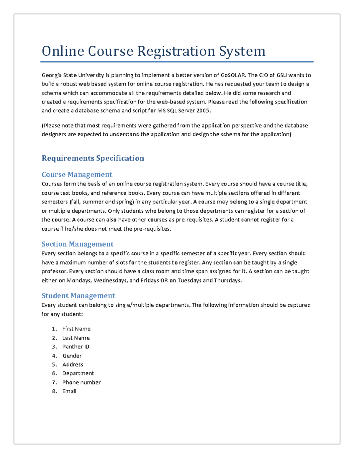 Online Course Registration System - Online Course Registration System ...