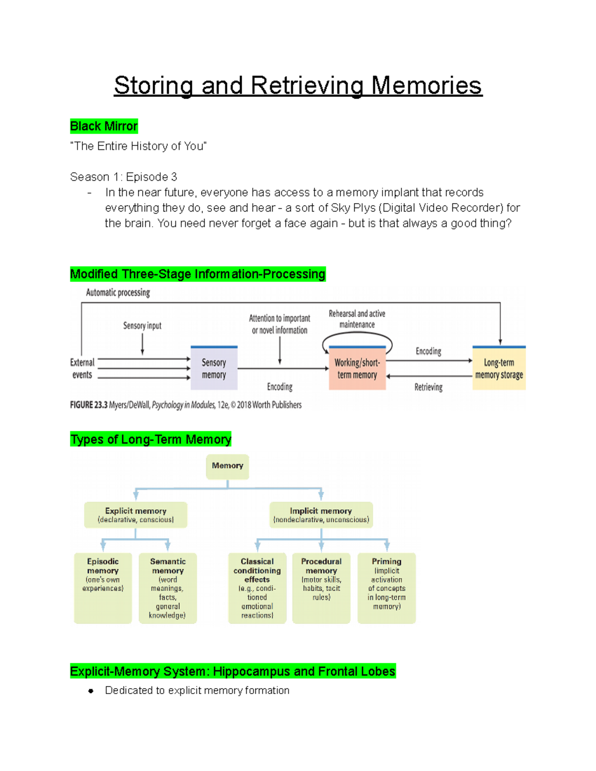 Module 24 Memory Storing And Retrieving Memories Storing And Retrieving Memories Black Mirror 3802