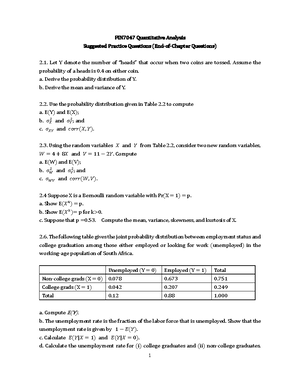 Stock Watson 4E Exercise Solutions Chapter 2 Students - Introduction to Econometrics (4th ...