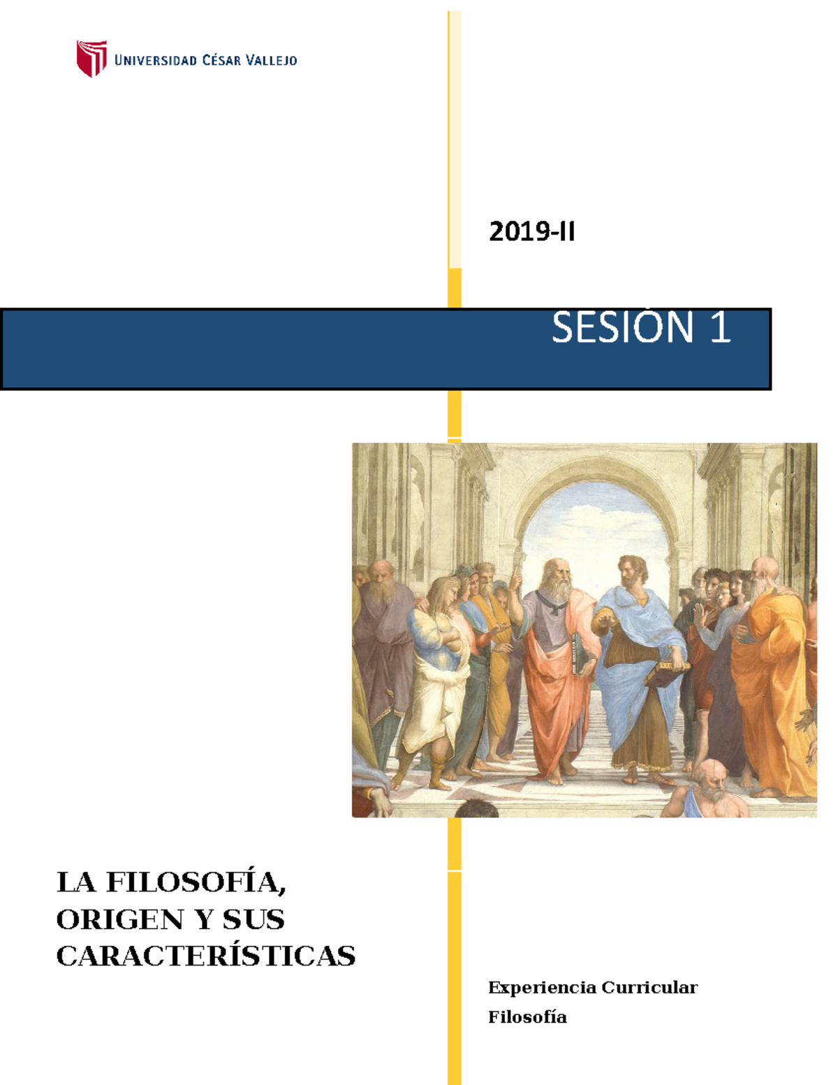 Sesion 1 - SECION DE INICIO DE CLASES - 2019-II Experiencia Curricular ...