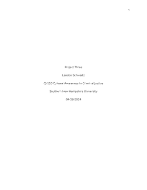 CJ 340 Module Three Assignment Module Three - CJ 340 Module Three ...