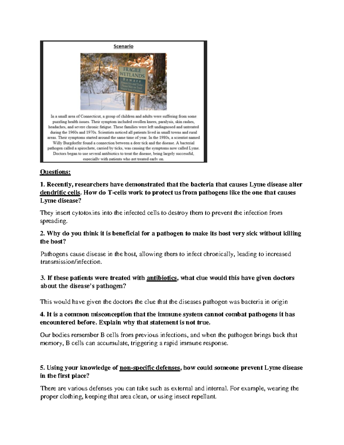 6.08 Biology - Mystery assignment - Questions: Recently, researchers ...