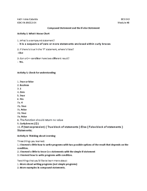 Keth Iralex Cabalda BES 043 (module 5) - Keth Iralex Cabalda BES 043 COC-FA-BSCE2-04 Module ...