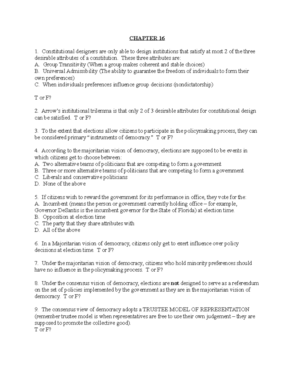 Chapter 16 - Notes from textbook for third exam. - CHAPTER 16 ...
