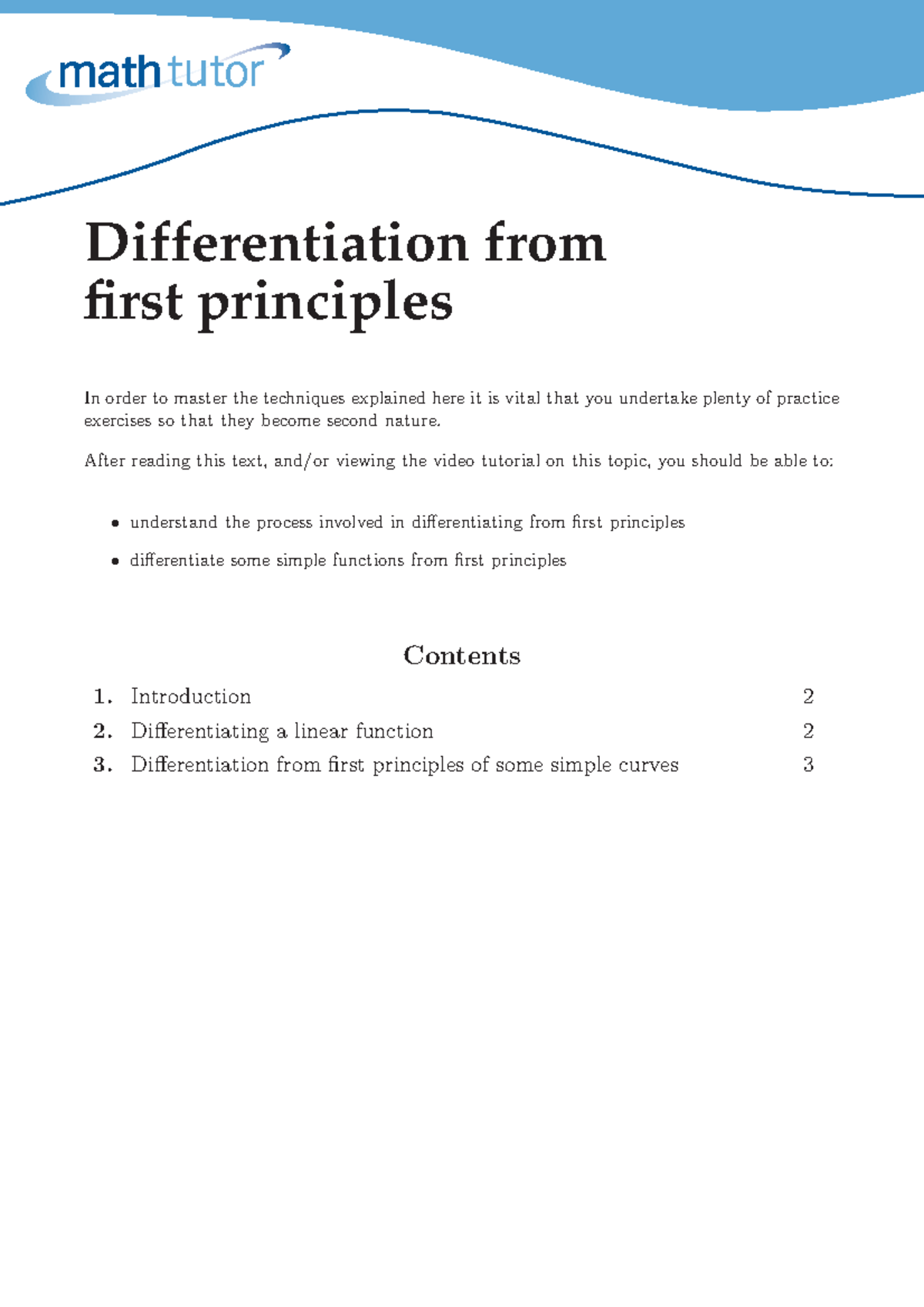 Diff first principles - Edrolo VCE Units 12 Mathematical Methods Oct ...