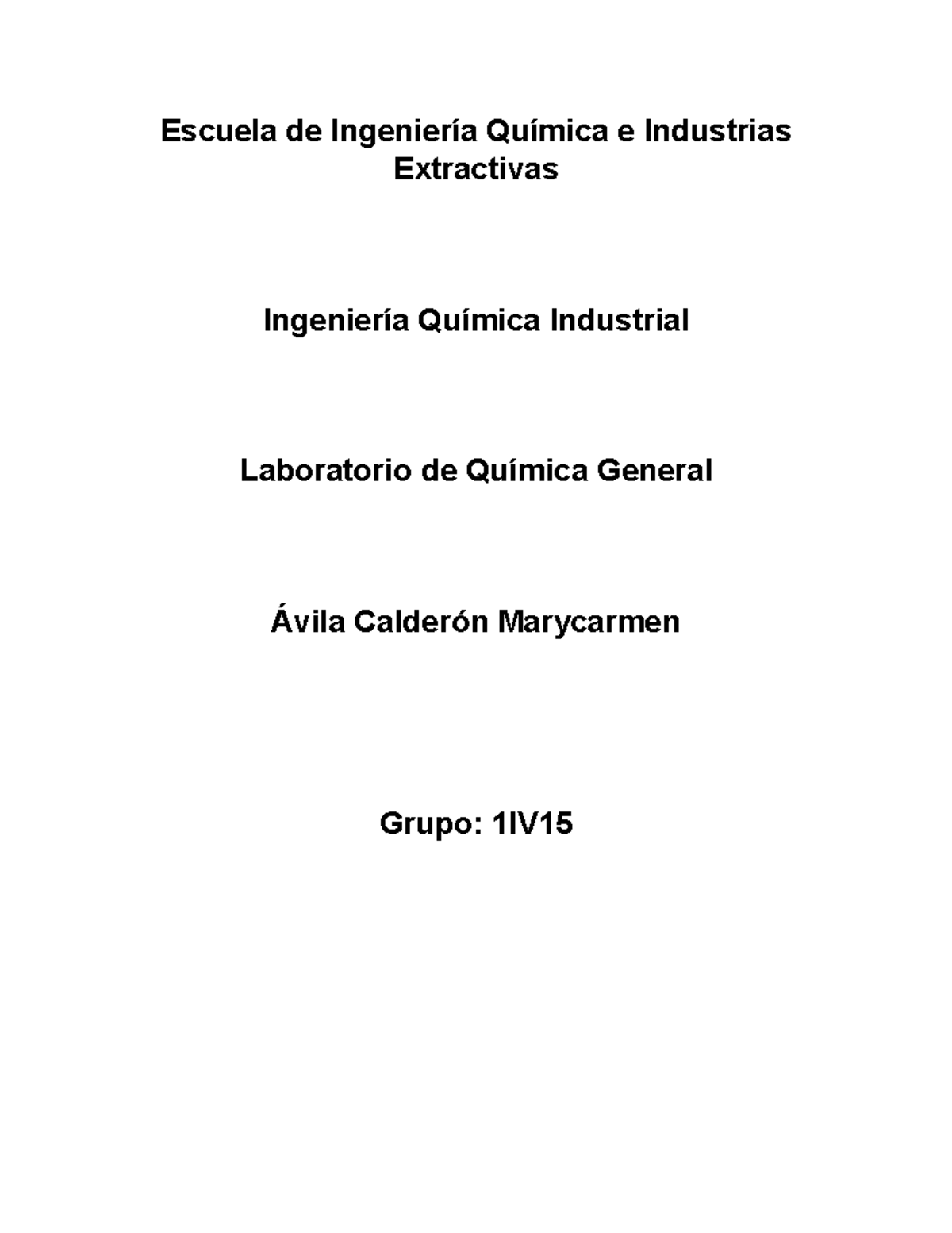 Act Previas De Lab Química Práctica 1 Escuela De Ingeniería