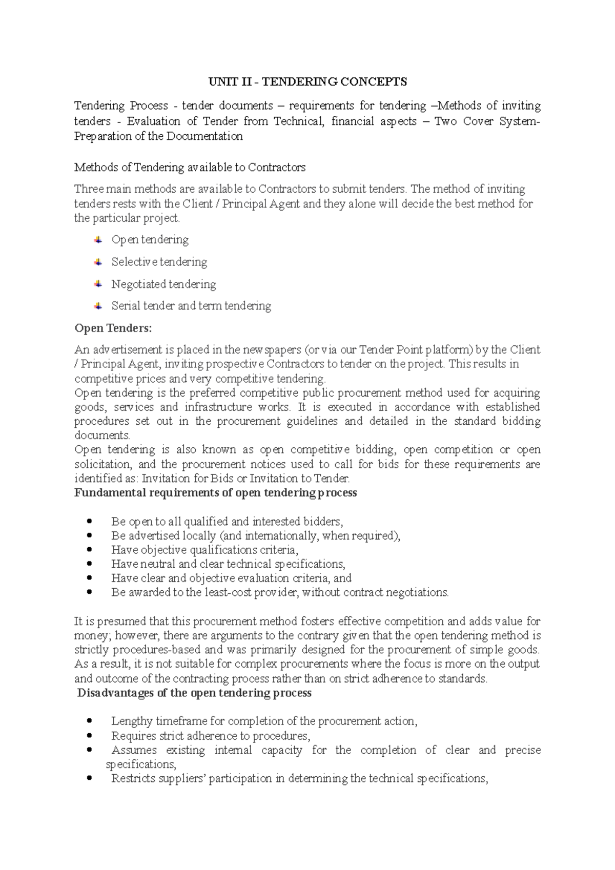 Unit 2 - ARBITRATION - Civil And Mechanical Engineering Workshop - Studocu