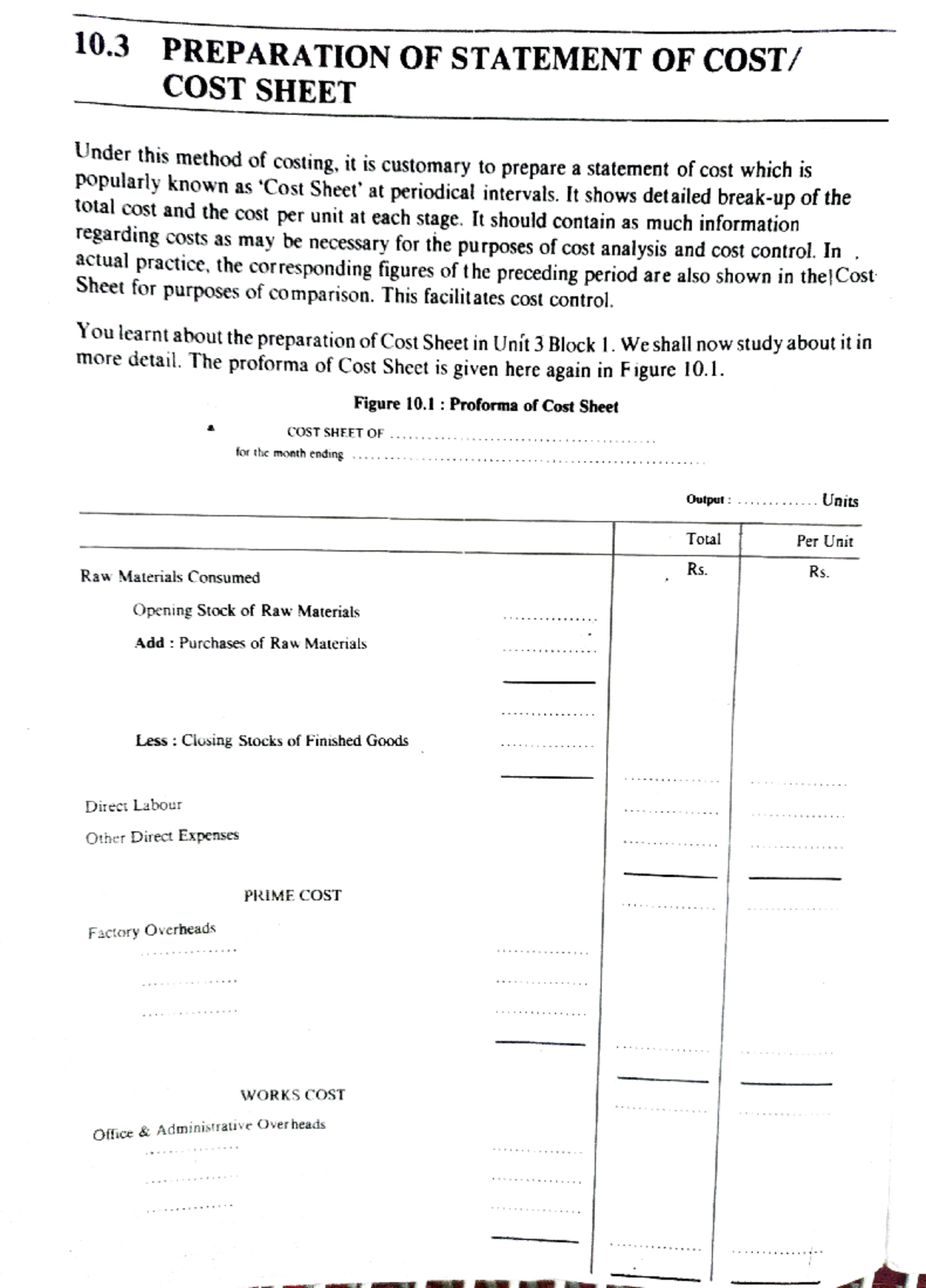 Cost 2 - Cost accounting - 10 PREPARATION OF STATEMENT OF COST/ COST ...