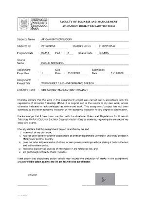 RECORDS MANAGEMENT SIMULATION - FACULTY OF BUSINESS MANAGEMENT ...