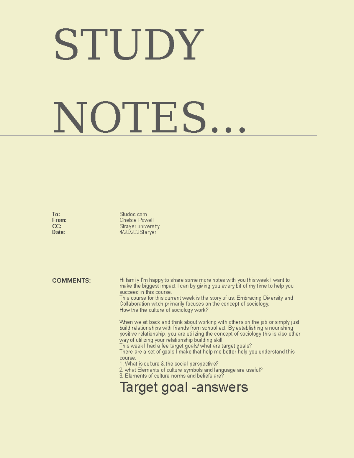 THE Story US 1 - Hi everyone im back with some more notes for you ...