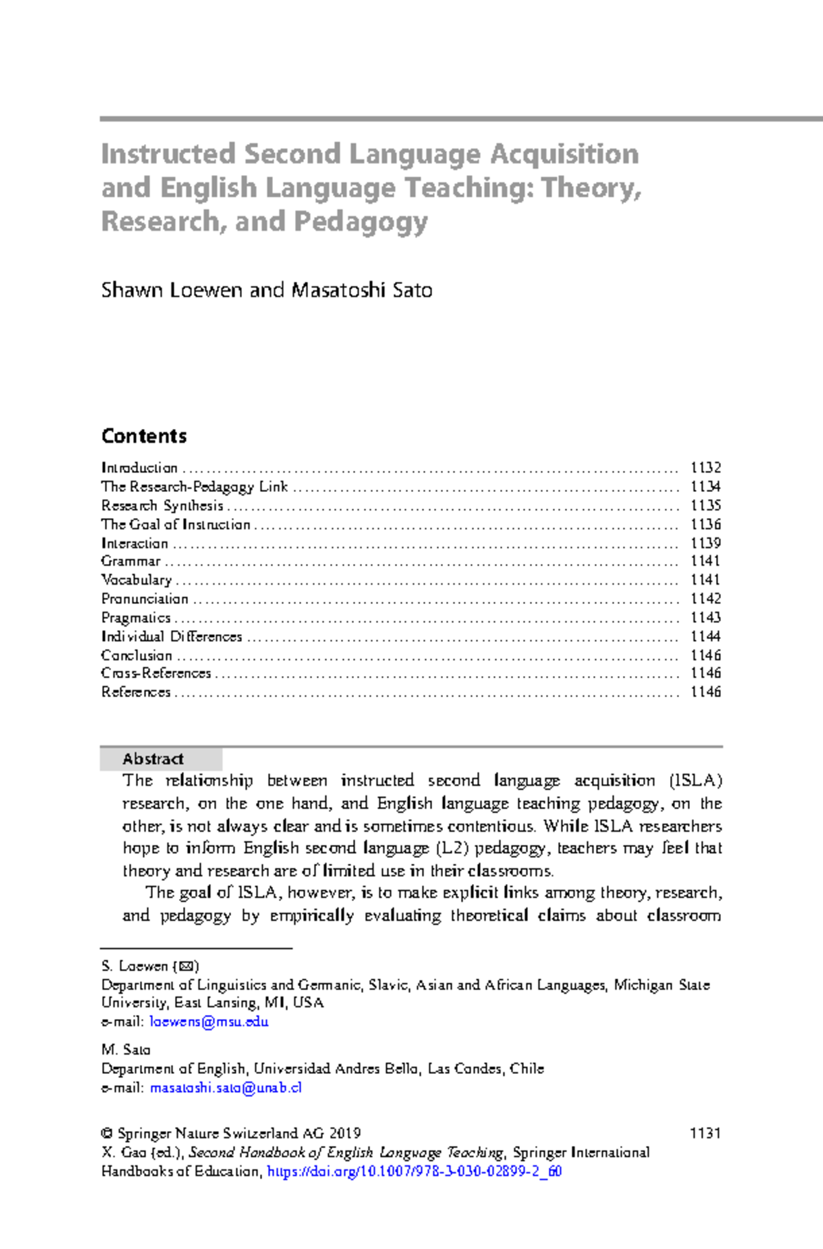 ISLA and ELT Theory Research and Pedagogy from Xuesong Gao - Instructed ...