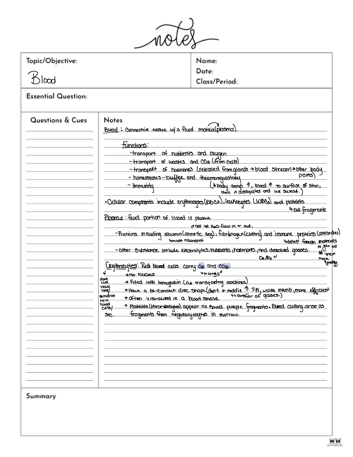 Blood - BIOL 437 - Studocu