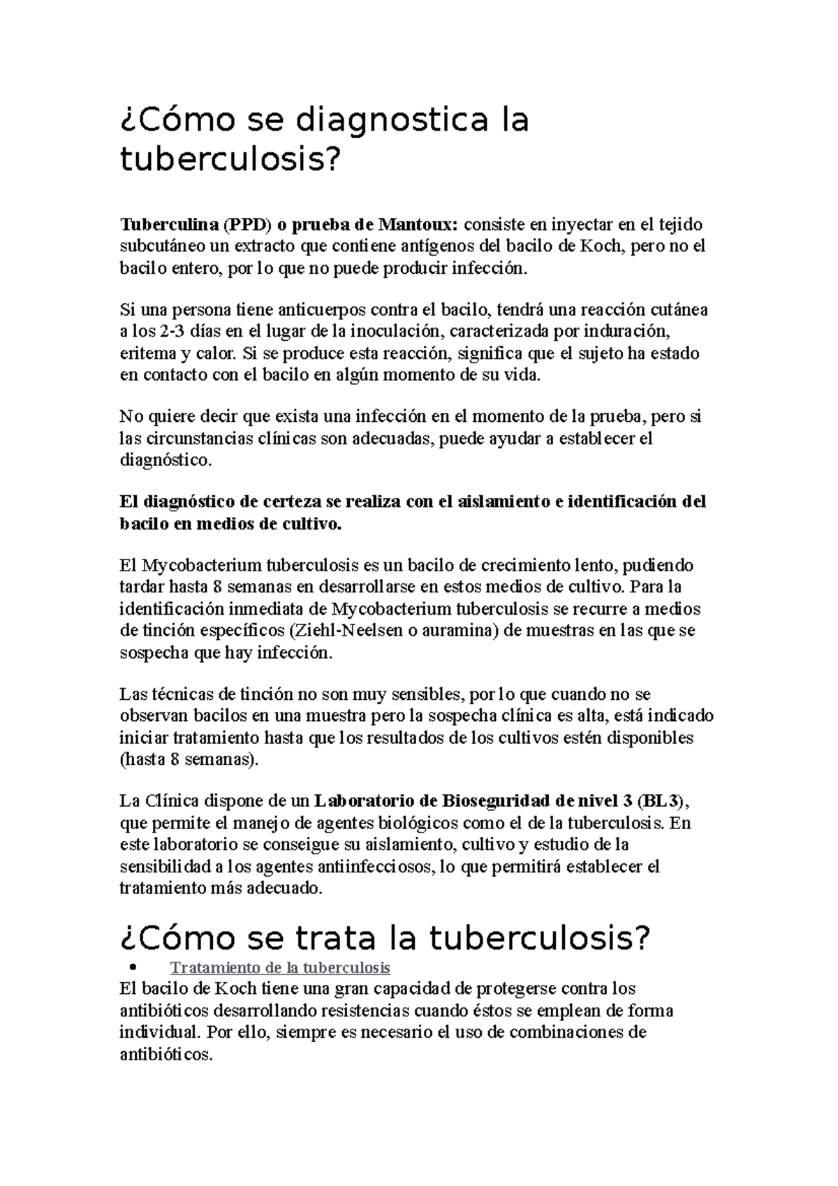 Cómo se diagnostica la tuberculosis - ¿Cómo se diagnostica la ...