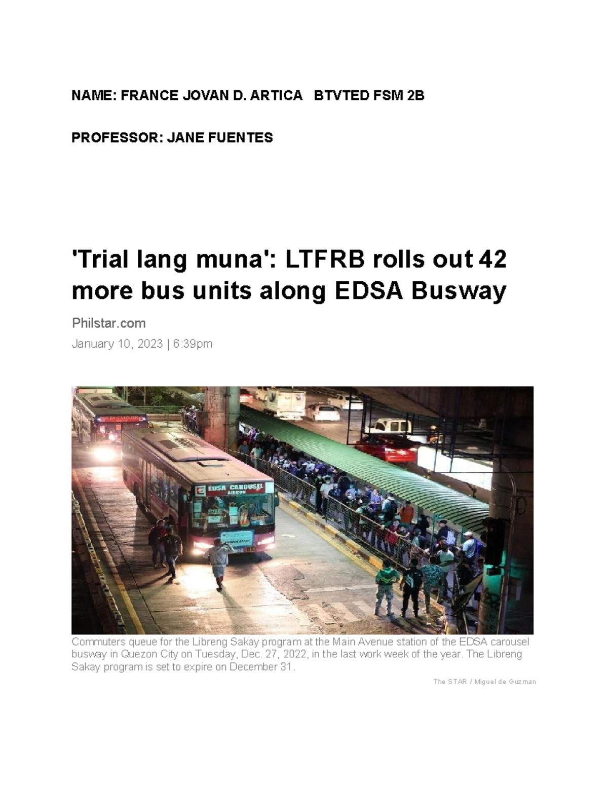 CPRH. Article Critique - NAME: FRANCE JOVAN D. ARTICA BTVTED FSM 2B ...