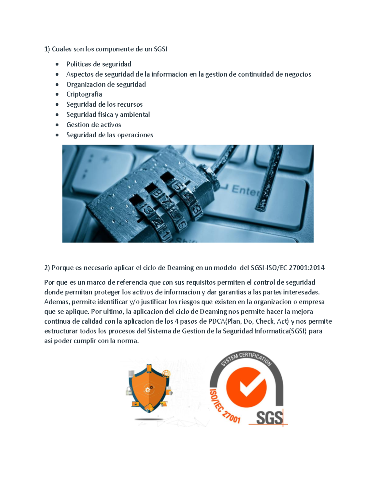 S8- Implementación del modelo SGSI - Cuales son los componente de un ...