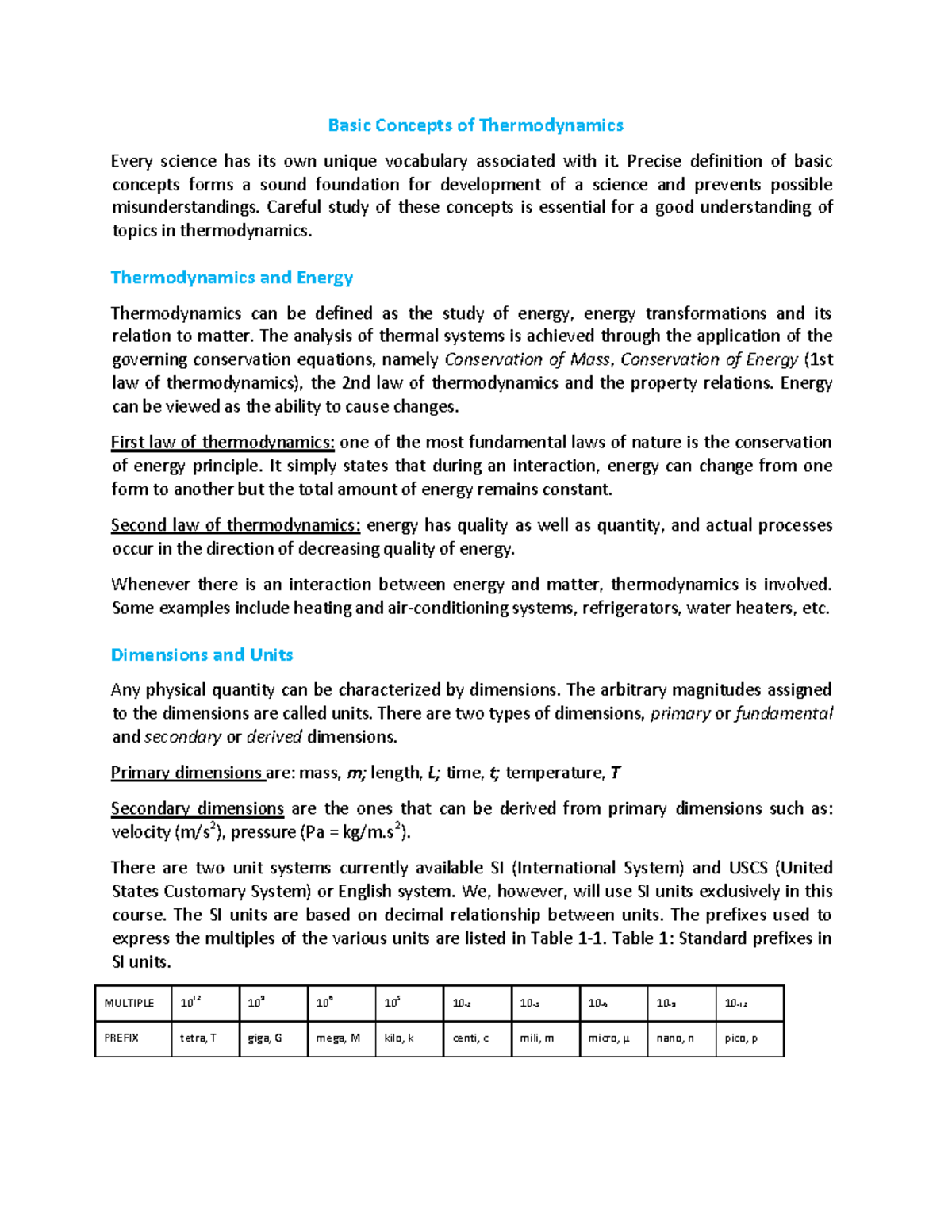 Intro And Basic Concepts Of Thermodynamics Warning Tt Undefined Function 32 Warning Tt 