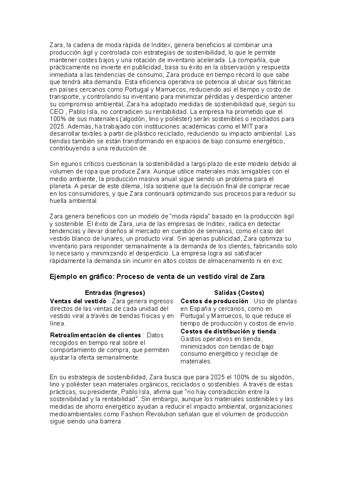 Zara - zara empresa - Zara, la cadena de moda rápida de Inditex, genera ...