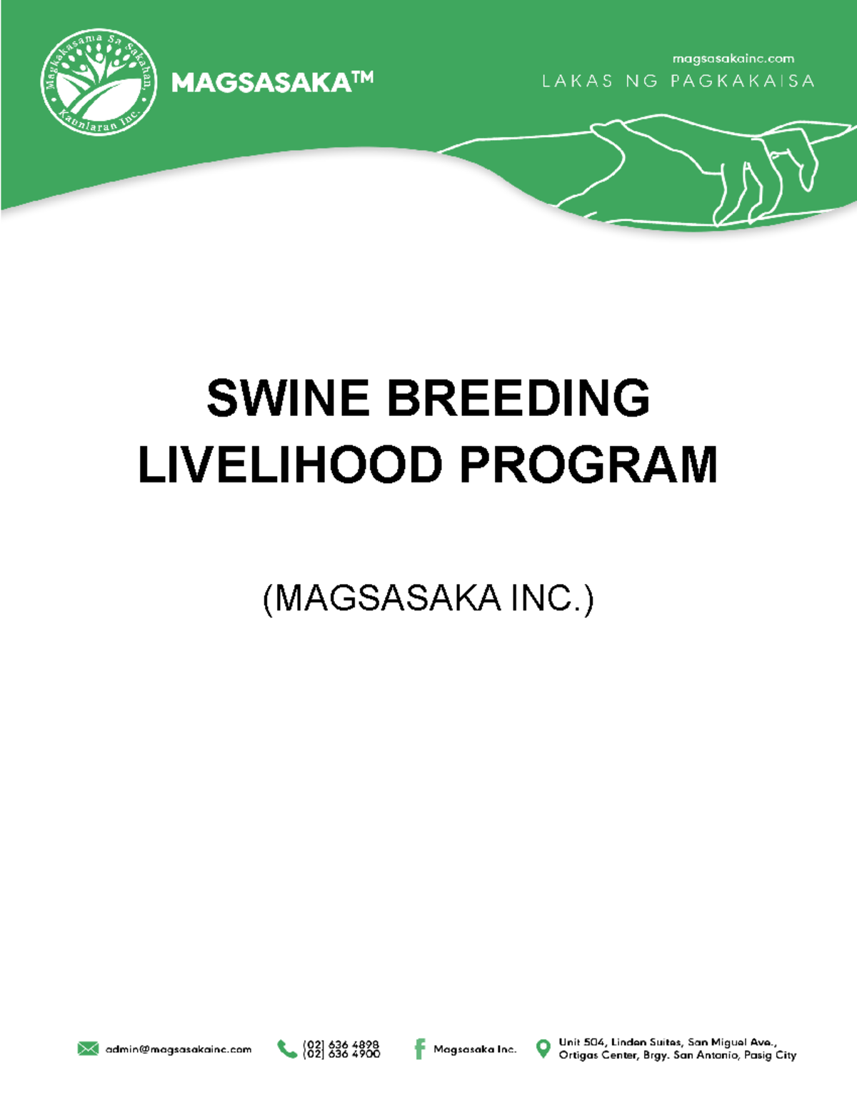 Swine-Breeding-Program - SWINE BREEDING LIVELIHOOD PROGRAM (MAGSASAKA ...