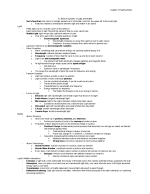 ISP Chapter 2 Notes - What does the universe look like from earth We ...
