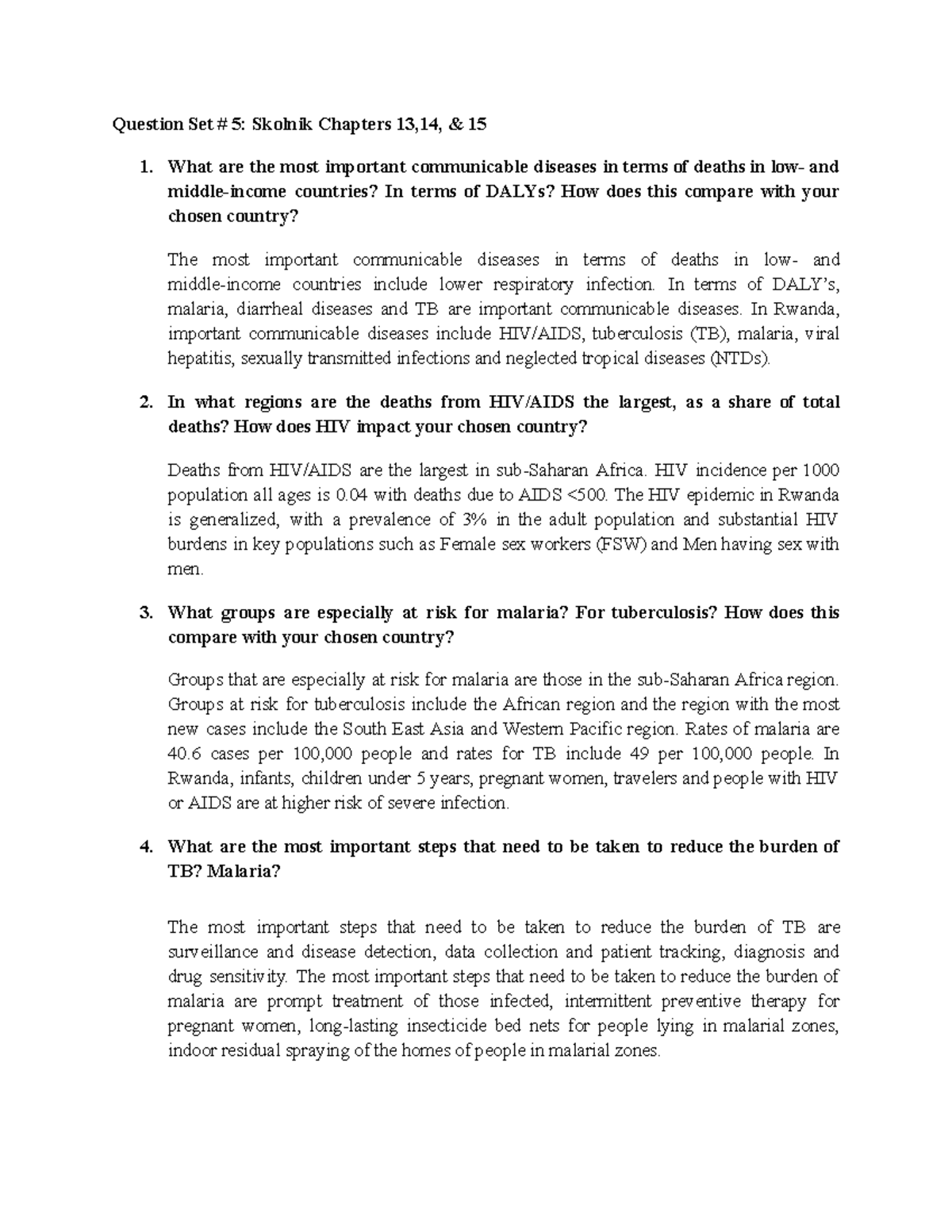 Question Set # 5 Skolnik Chapters 13,14, & 15 - Question Set # 5: Skolnik Chapters 13,14, & 15 ...