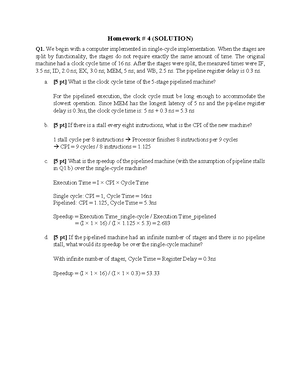 HW2-Sol - Homework 2 Answers - ECE/CS 466 Homework # 2 Solution Q1. [30 points] Compute the ...