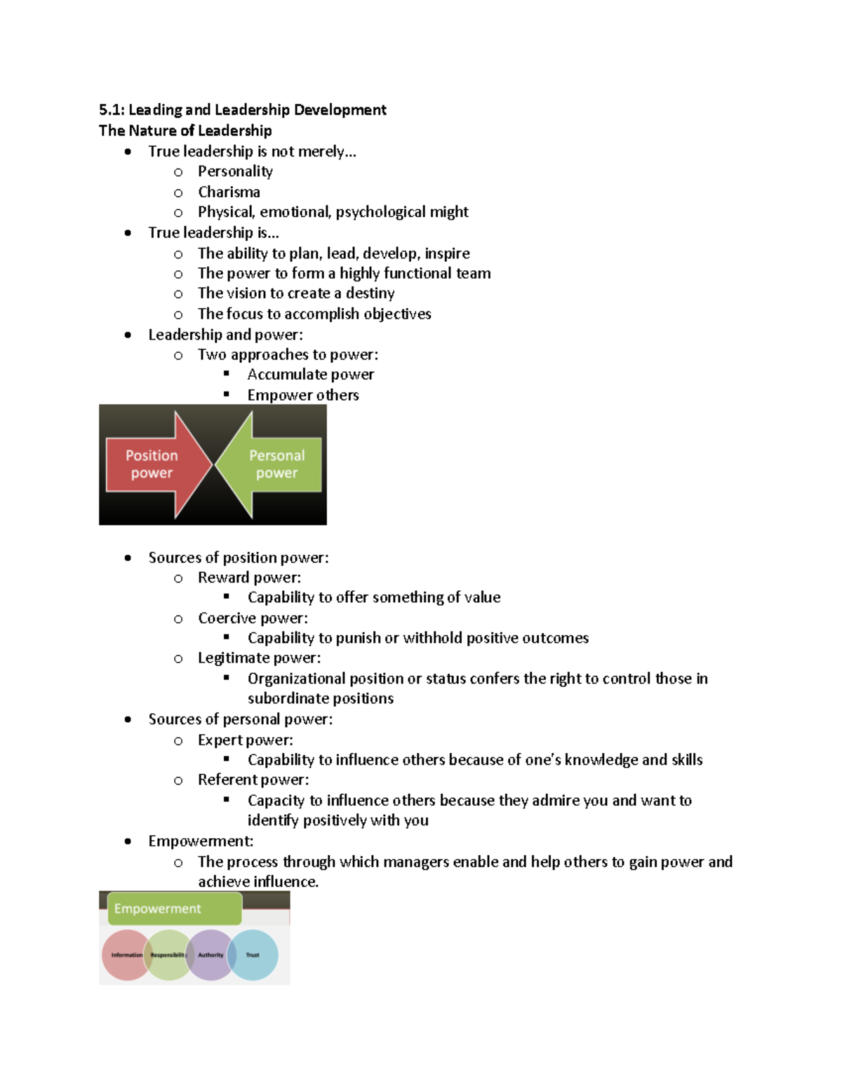 Unit 5 study guide - Lecture Notes - 5: Leading and Leadership ...