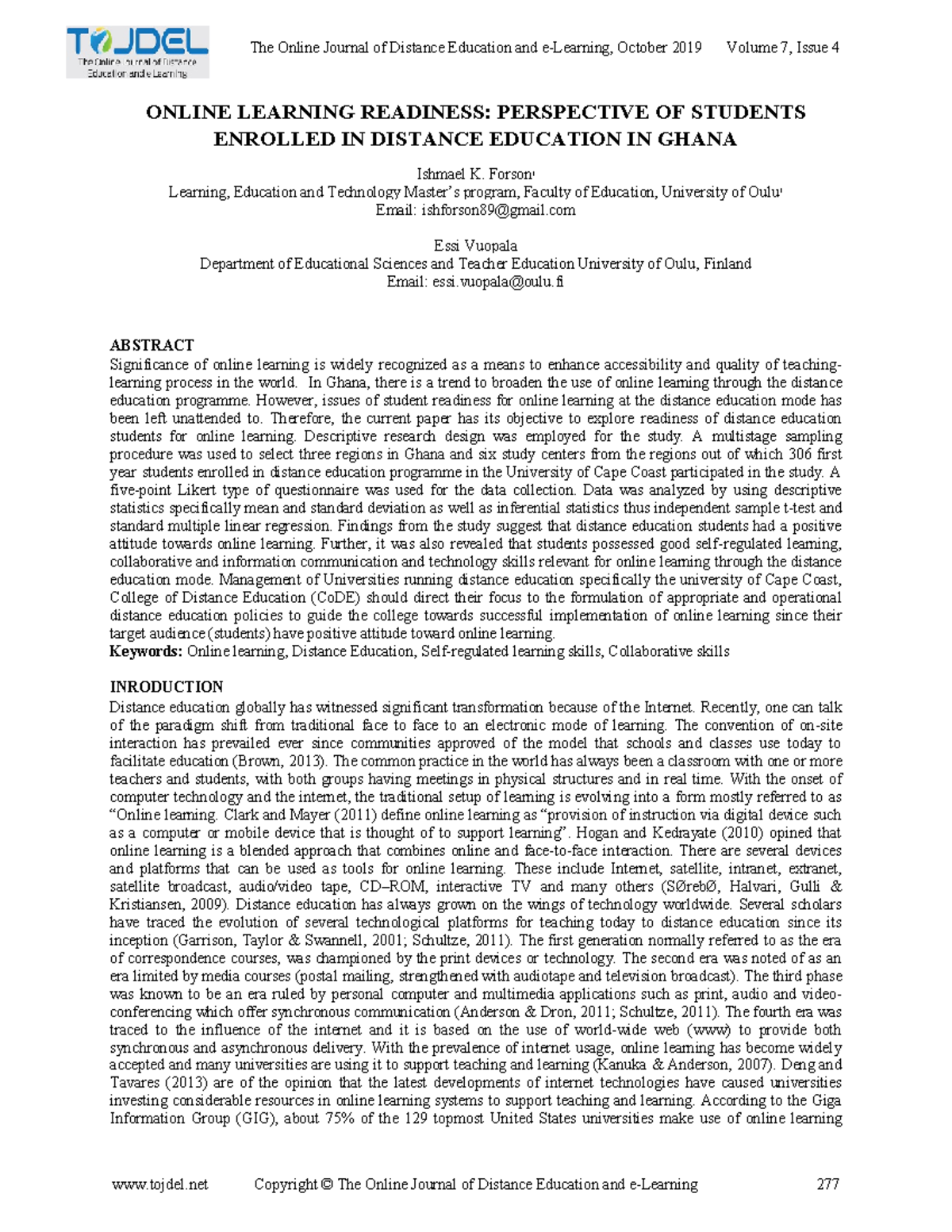 Rrl 1 - this book is use for the research or thesis - ONLINE LEARNING ...