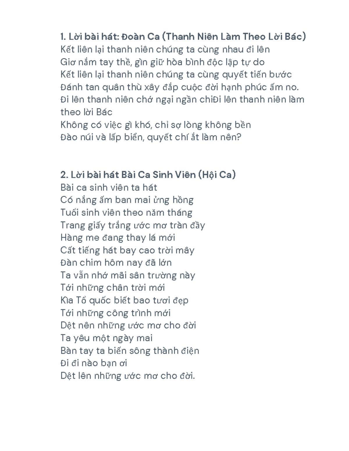 Lời Đoàn Ca Hội CA - Lời Đoàn Ca Hội Ca - Lời bài hát: Đoàn Ca (Thanh ...