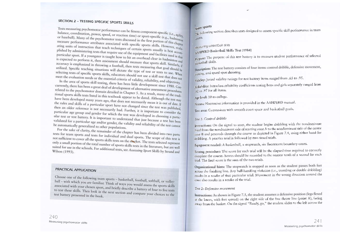 20220411 T144035 educ10051 testing specific sport skills - EDUC10051 ...