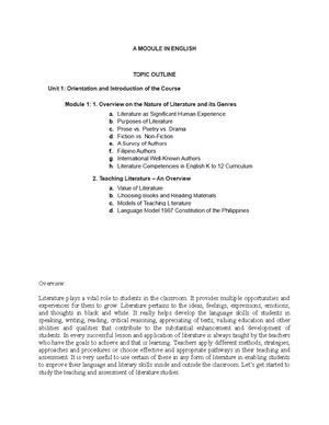 Lesson plan - Subject: English Grade Level: Grade 9 Objective: Identify ...