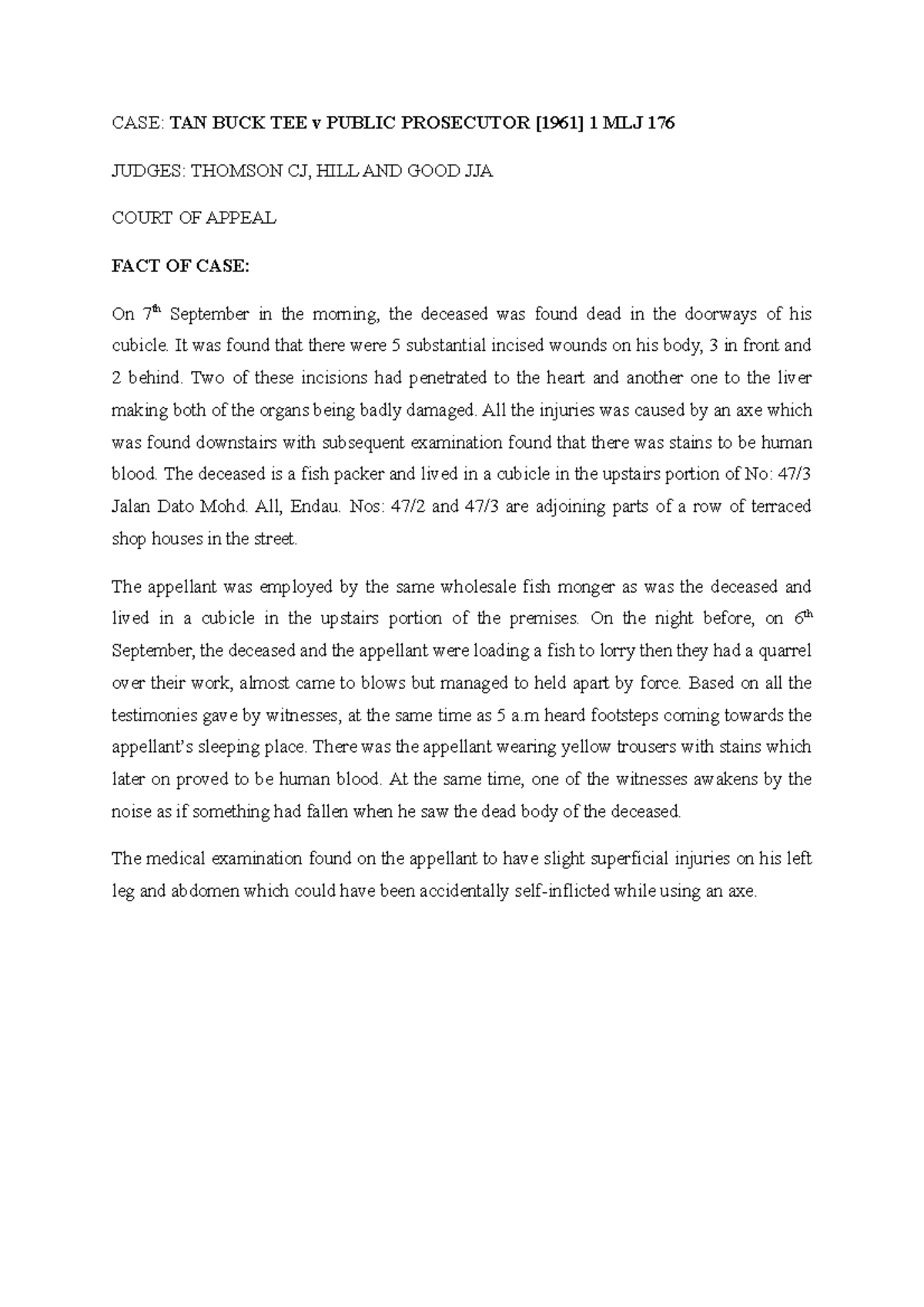 CASE Summary - Disclaimer: DO NOT DEPENDS TOTALLY - CASE: TAN BUCK TEE ...
