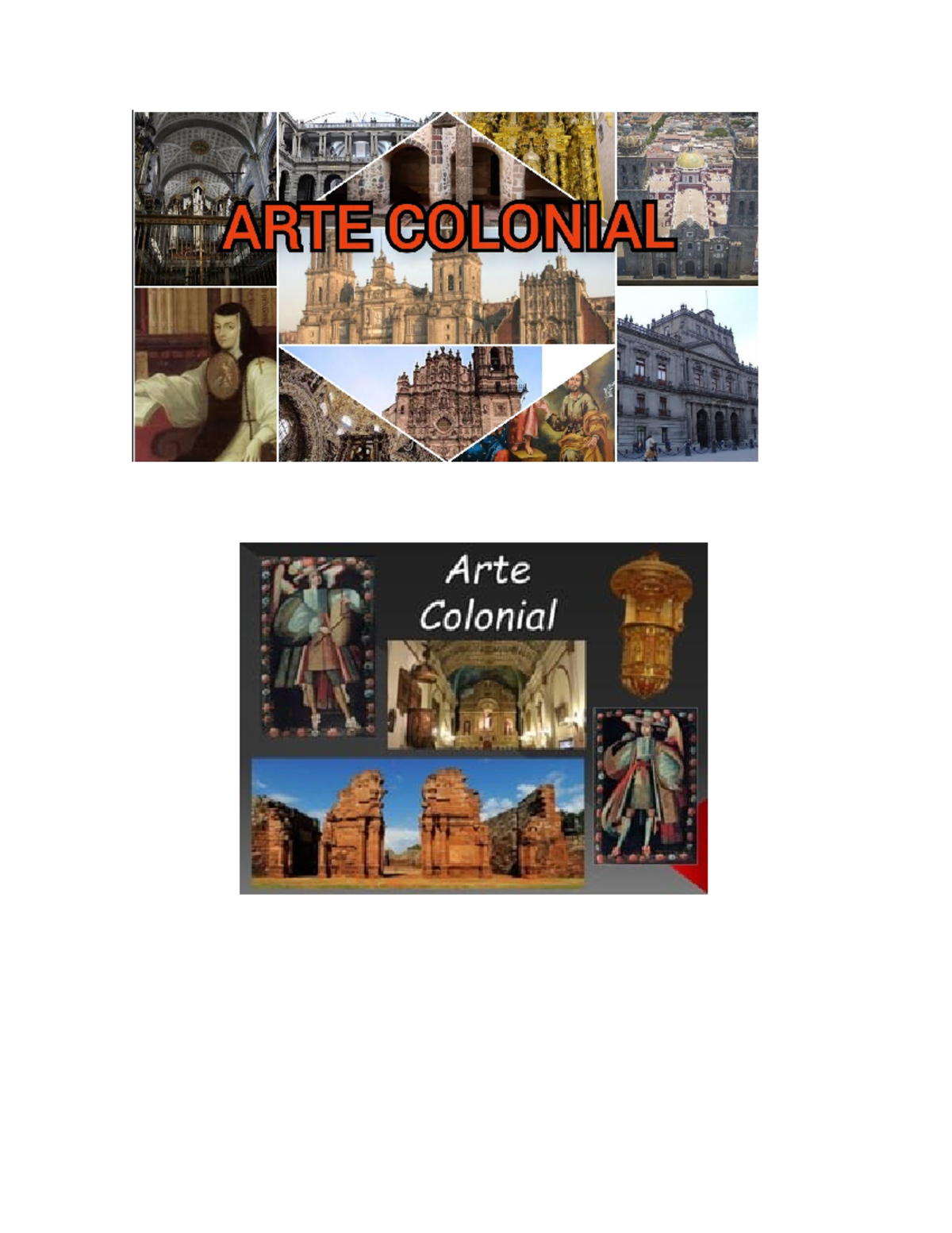 EL ARTE Colonial - Español - Studocu