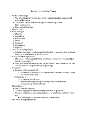 Study Guide exam 1 - Google Docs - Ch. 1 – Race, Ethnicity, and Crime ...