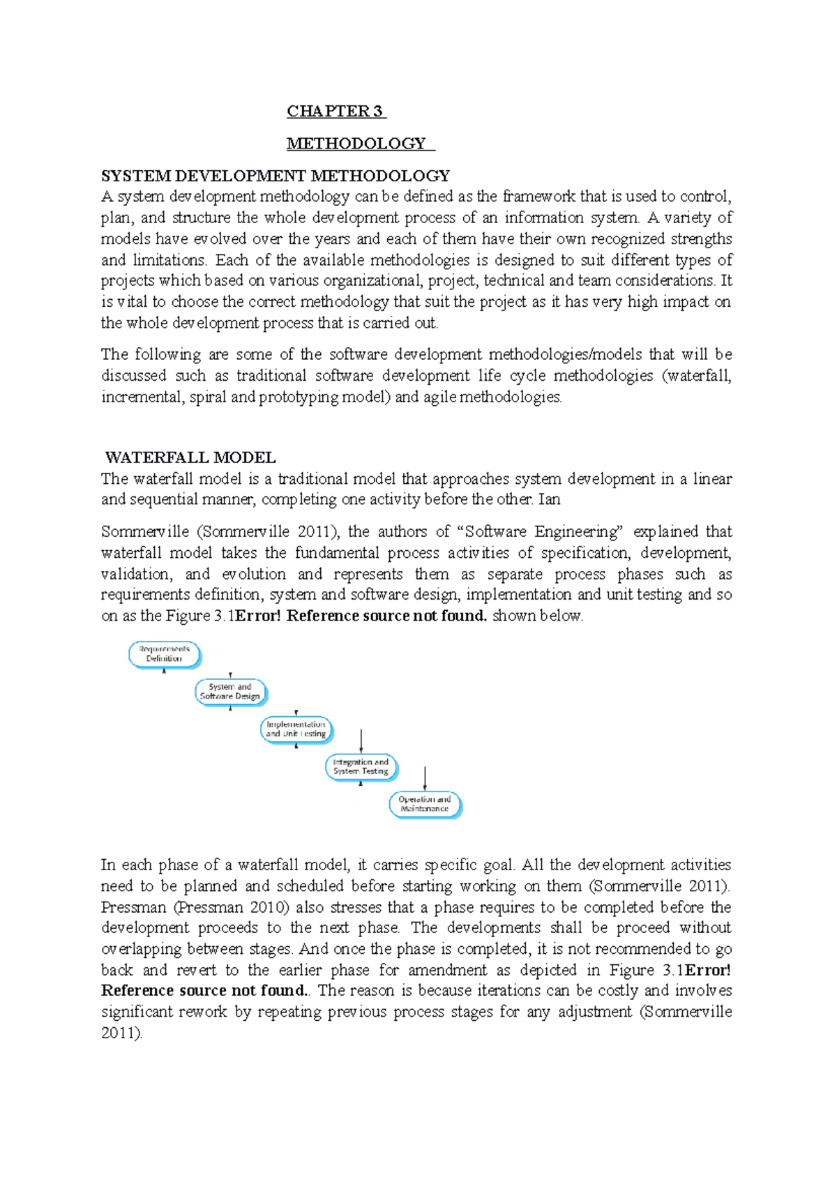 Chapter 3 Revised - Project - CHAPTER 3 METHODOLOGY SYSTEM DEVELOPMENT ...