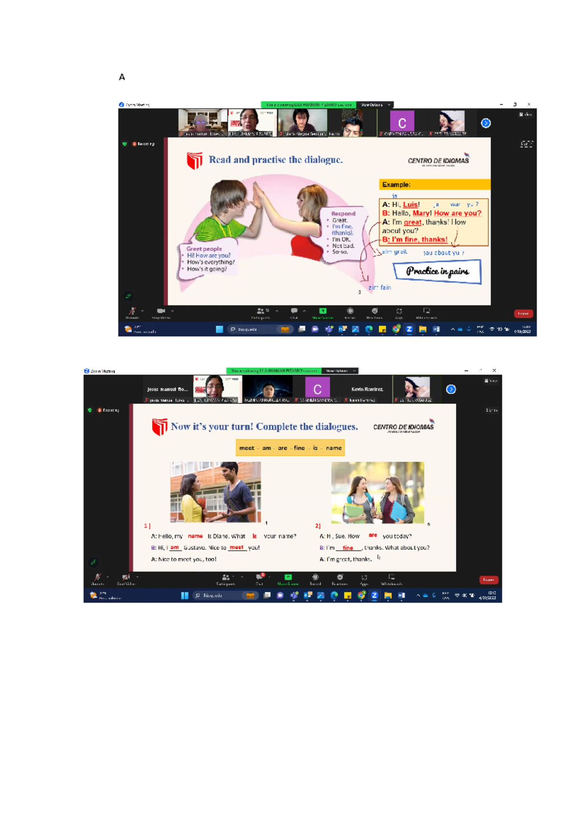 Clase 4 DE Setiembre - .999999999999999999 - Inglés I - A EF-EL-OU-AR-I-ES - Studocu