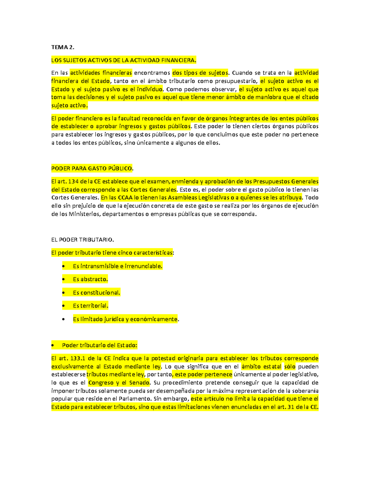 Tema 2 Apuntes Derecho Financiero Y Tributario Ii Tema 2 Los