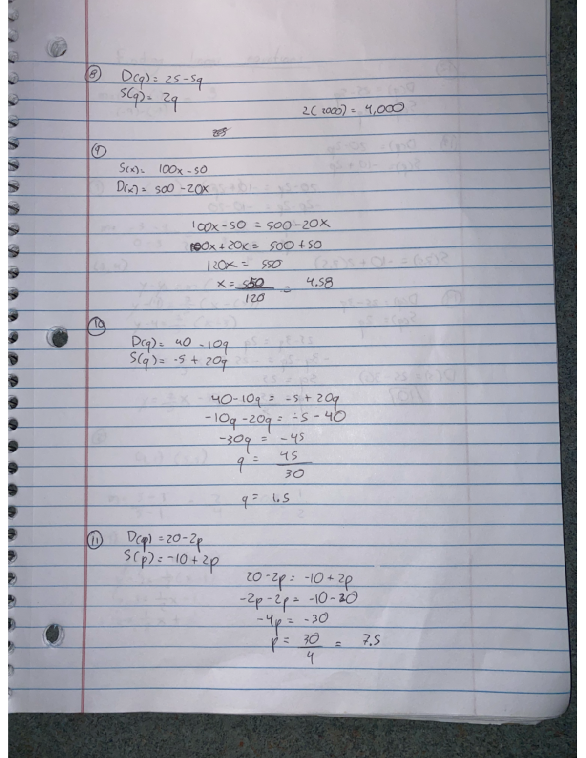 Relationship between lines 4 - MATH1324 - 8 2q 2C 28 9 Scx): D(x) 500 ...