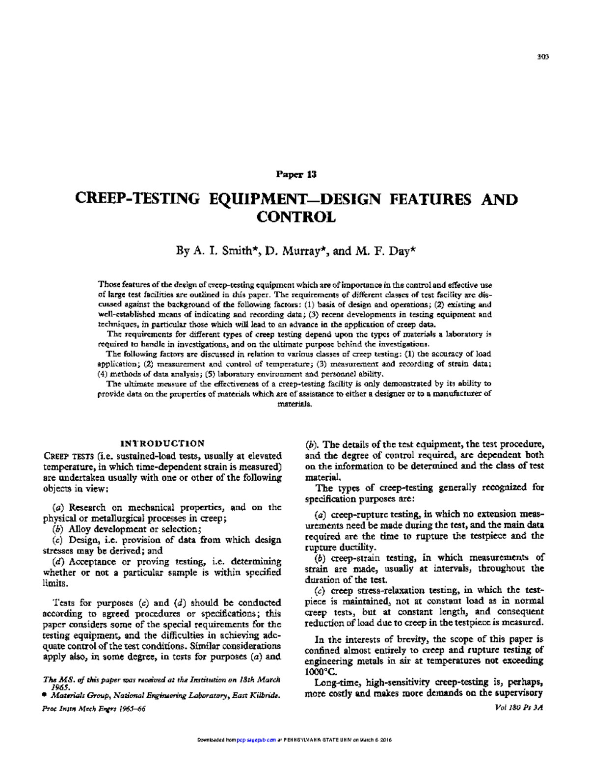 10.1.1 - Bbjjjj - 303 Paper 13 CREEP-TESTING EQUIPMENT-DESIGN FEATURES ...