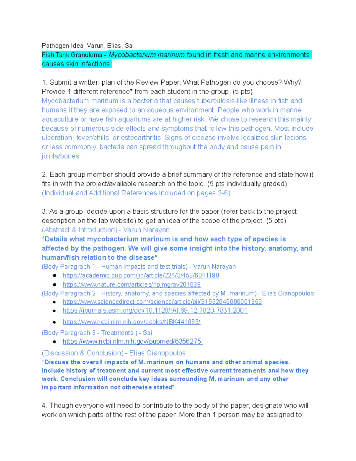 Pathogen Project Elias, Sai, Varun - Pathogen Idea: Varun, Elias, Sai ...