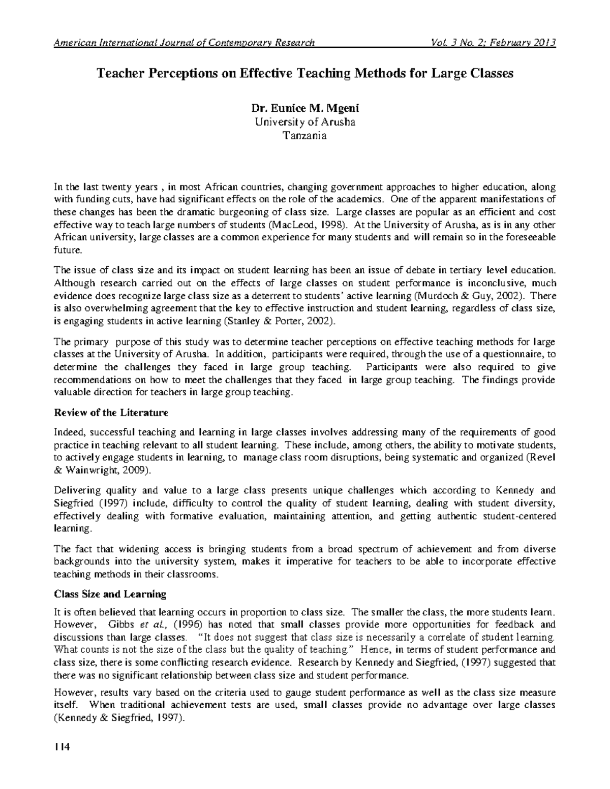 Sample Research - American International Journal of Contemporary ...