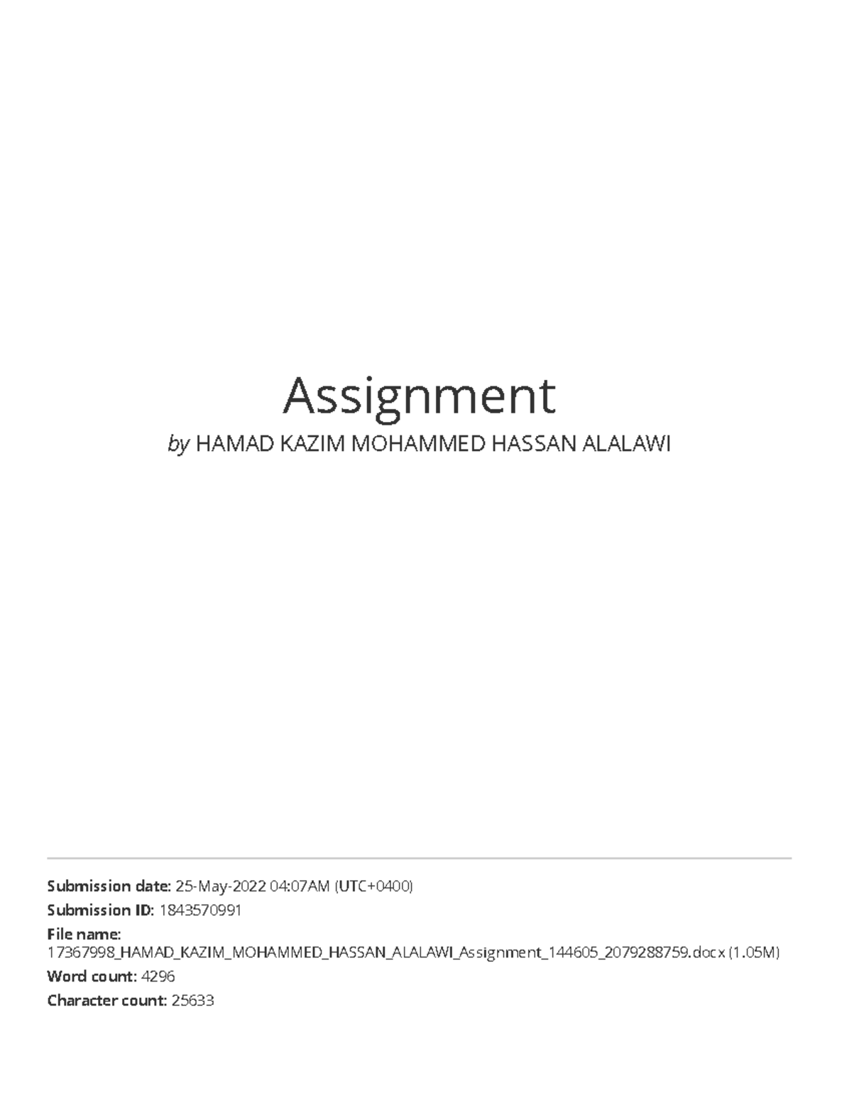 Assignment Hi Hamad - environmental analysis and strategy development post covid - Assignment by ...
