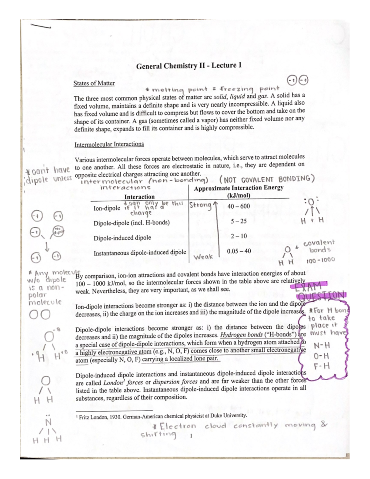 General Chemistry II - Lecture 6 - A solid has a fixed volume ...