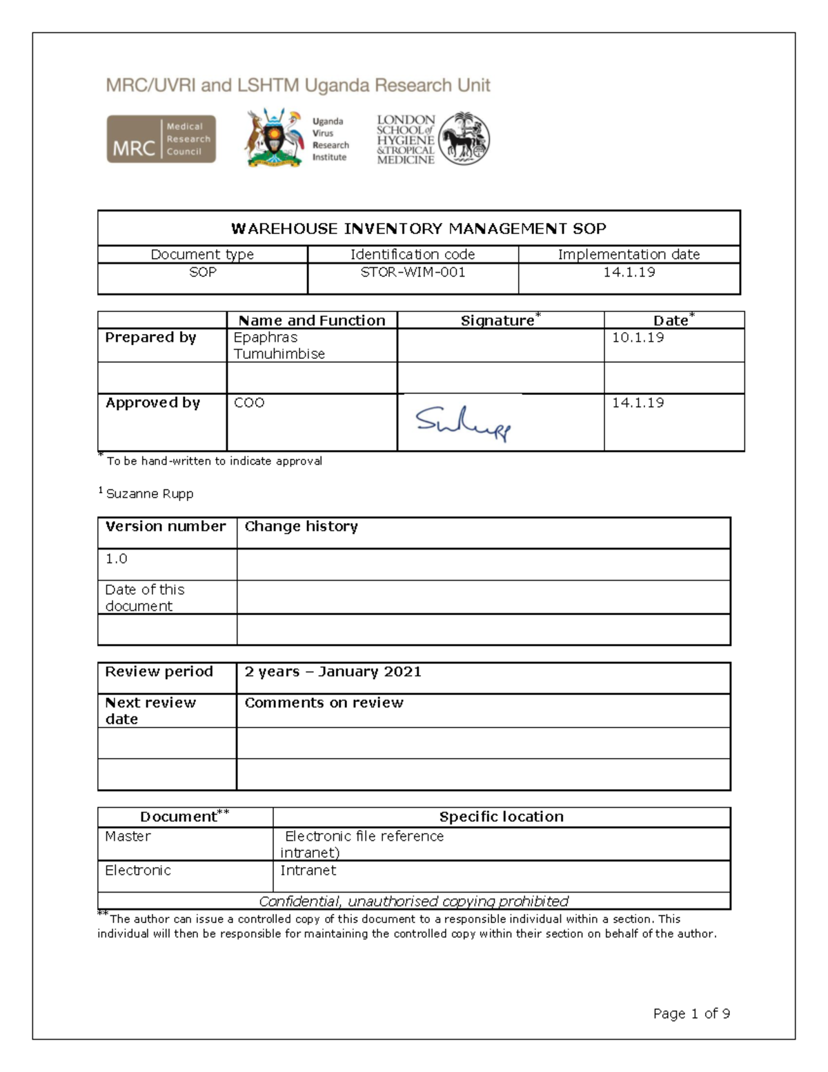 Sop 1 - This report is usefull for Report Wirtting - Page 1 of 9 ...