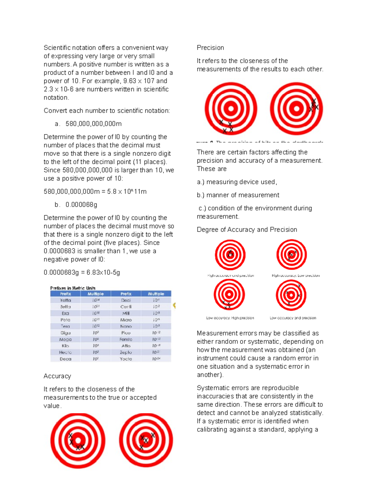 Physics- Reviwer - Study - Scientific notation offers a convenient way ...