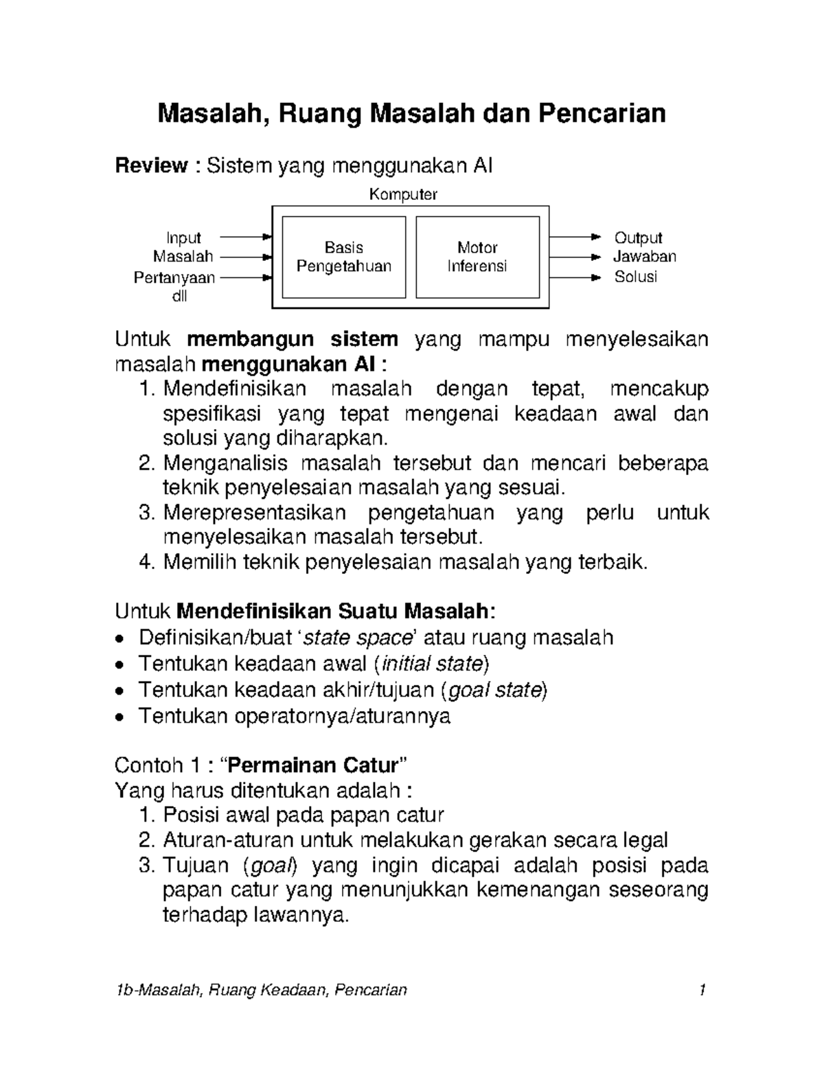 02. Masalah, Ruang Masalah & Pencarian - Masalah, Ruang Masalah dan ...