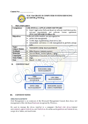 CSS11-Q3-Wk4 - computer system servicing - Control No ...